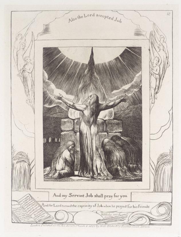 ‘Job’s Sacrifice’, William Blake, 1825, reprinted 1874 | Tate