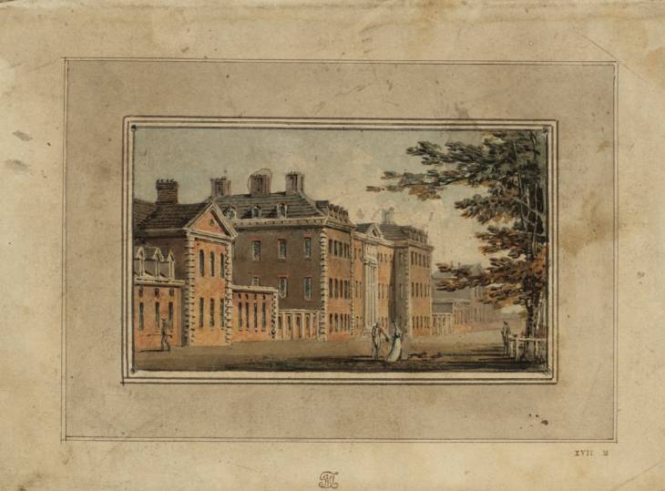 ‘The North Front of Chelsea Hospital’, Edward Dayes, ?c.1795 | Tate