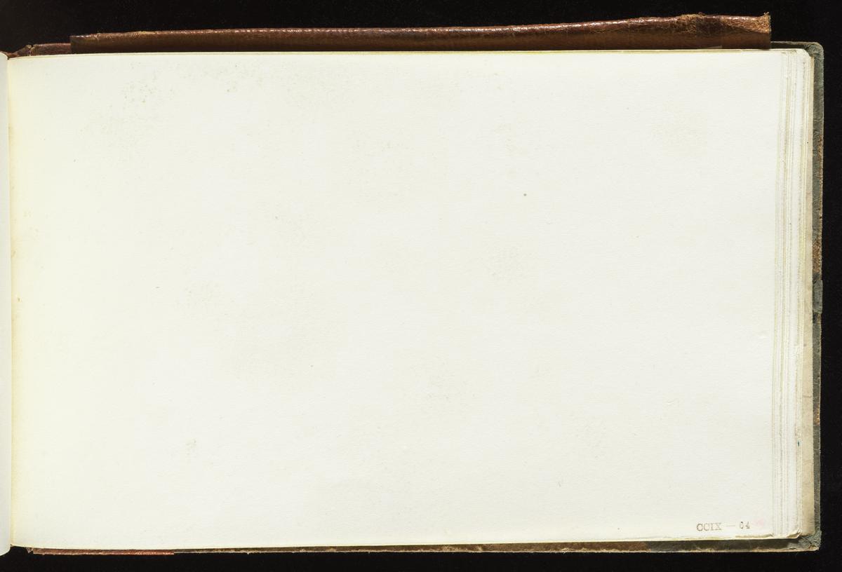 Joseph Mallord William Turner, 'Blank' (J.M.W. Turner: Sketchbooks ...