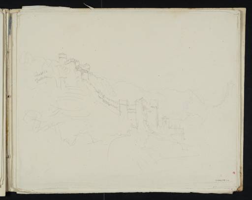 ‘Fortifications on Mountain-Side. ?Querto Fullate [Turner]’, Joseph ...