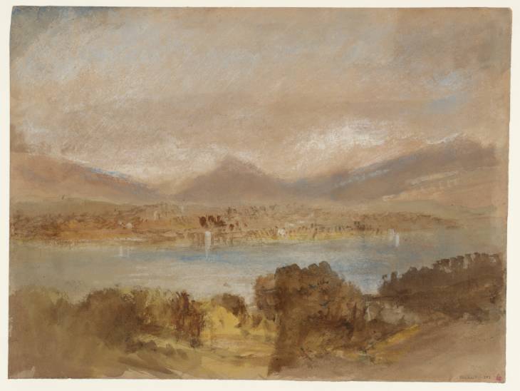 ‘Lake Geneva looking towards Mont Blanc’, Joseph Mallord William Turner ...