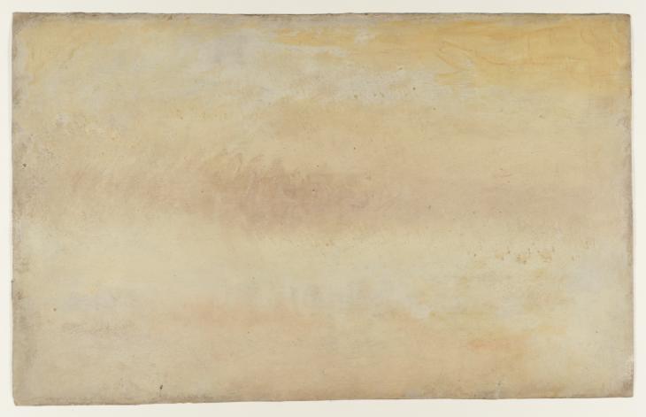 ‘Yellow Sky’, Joseph Mallord William Turner, c.1840–5 | Tate