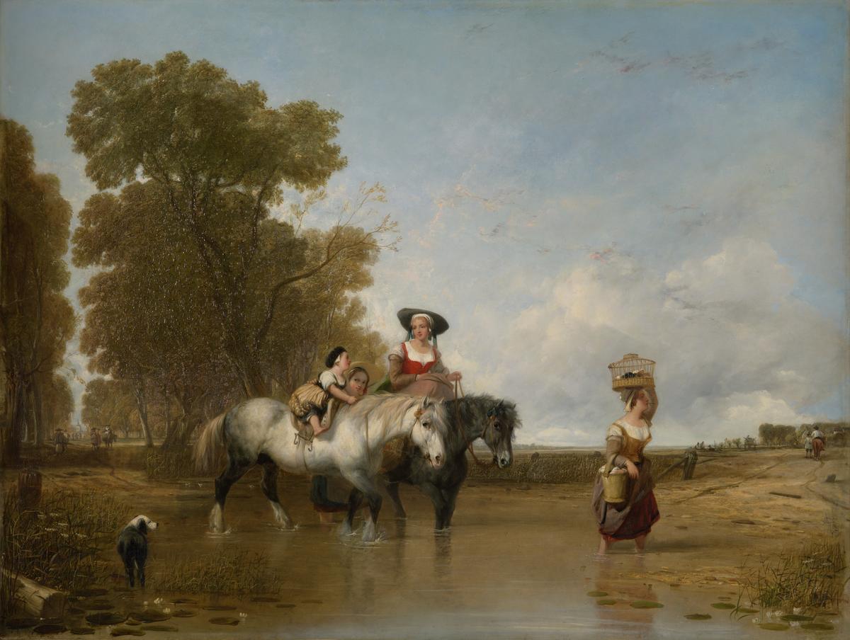 ‘Returning from Market’, Sir Augustus Wall Callcott, exhibited 1834 | Tate