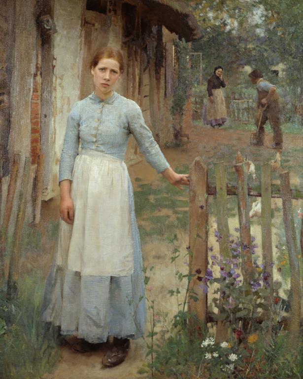 ‘The Girl at the Gate’, Sir George Clausen, 1889 | Tate