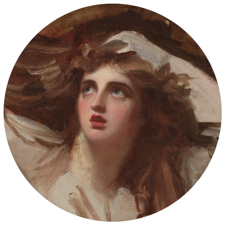 ‘Lady Hamilton as Cassandra’, George Romney, c.1785–6 | Tate