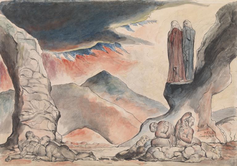 ‘The Pit of Disease: The Falsifiers’, William Blake, 1824–7 | Tate