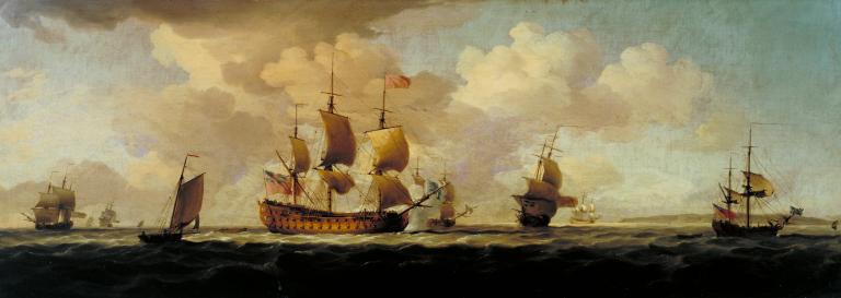‘A Flagship before the Wind with other Vessels’, Charles Brooking | Tate