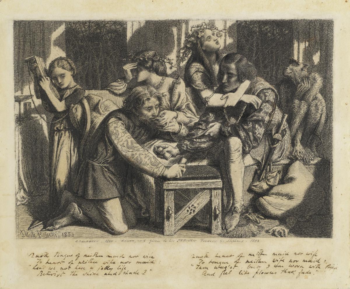 ‘Hesterna Rosa’, Dante Gabriel Rossetti, 1853 | Tate