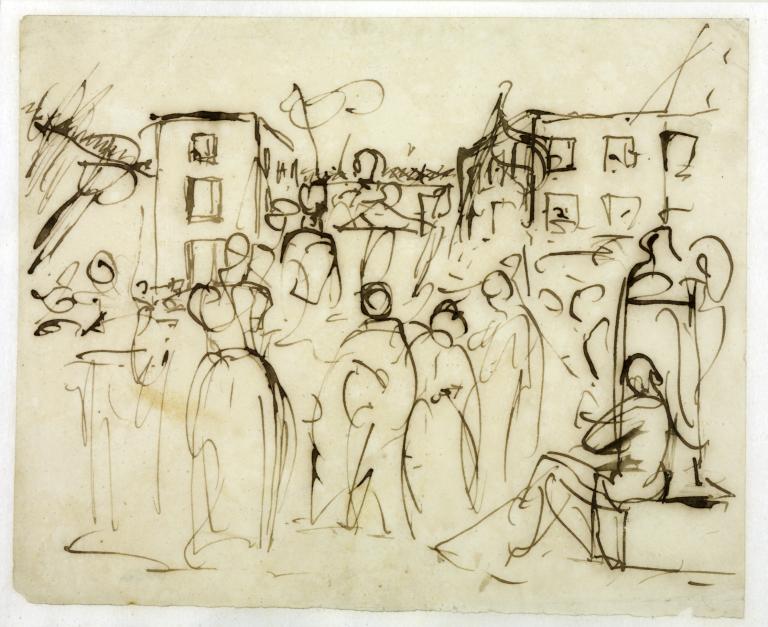 ‘Study for ‘The Mock Election’’, Benjamin Robert Haydon, 1827 | Tate