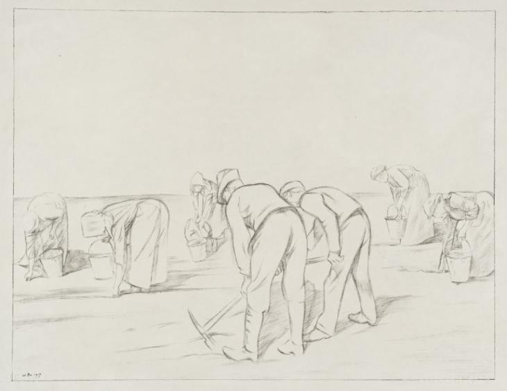 ‘Potato Planting’, Sir William Rothenstein, 1917 | Tate