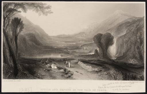 ‘Apollo and Daphne in the Vale of Tempe, engraved by E. Brandard ...