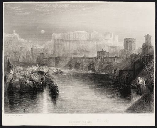 ‘Ancient Rome, engraved by A. Willmore’, after Joseph Mallord William ...