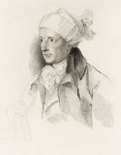 ‘Portrait of William Cowper, engraved by Francesco Bartolozzi’, after ...