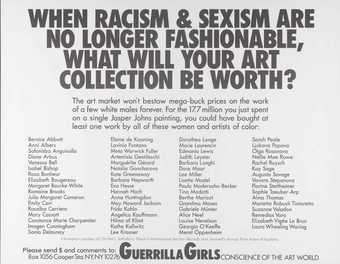 ‘Anatomically Correct Oscar Billboard’, Guerrilla Girls, 2002 | Tate