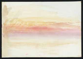 ‘Sunset‘, Joseph Mallord William Turner, ?c.1830–5 | Tate