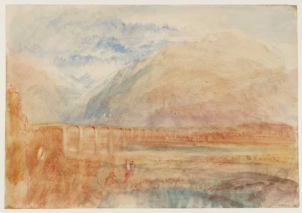 ‘Bridge, near Bellinzona‘, Joseph Mallord William Turner, c.1841 | Tate