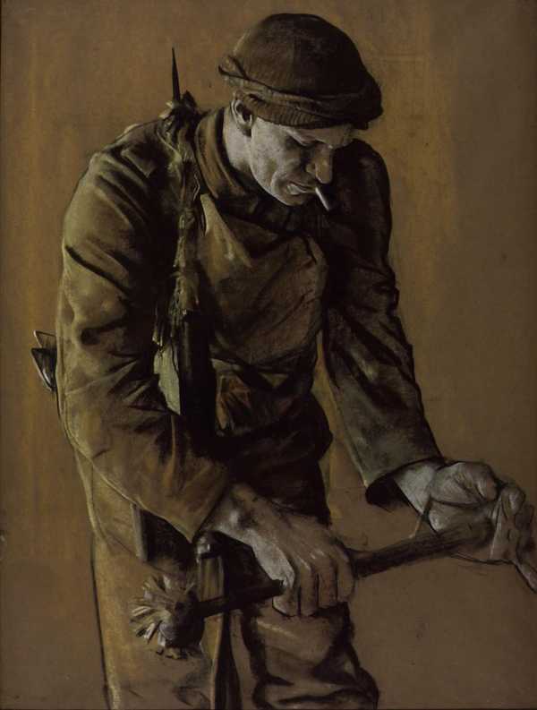 ‘Raider with a Cosh‘, Eric Kennington, 1917 | Tate
