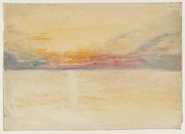 ‘Sea and Sky‘, Joseph Mallord William Turner, c.1825–30 | Tate