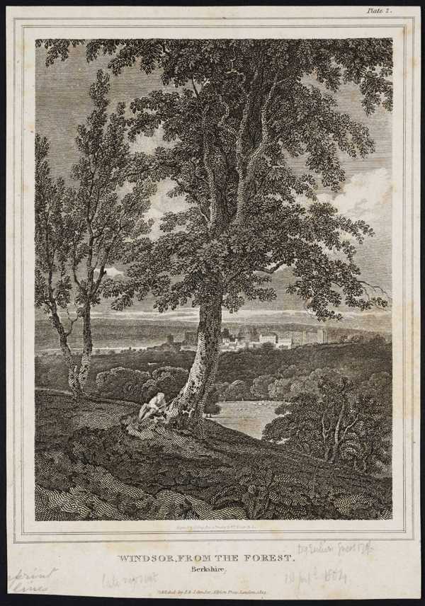 ‘Windsor from the Forest, Berks, engraved by Greig‘, after Joseph ...
