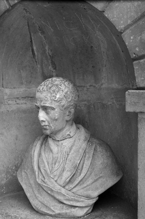 Photograph of the bust of Alexander Pope at the Temple of British ...