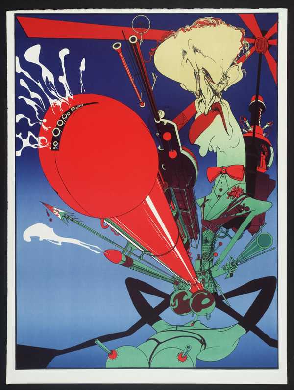 ‘Ian Fleming as James Bond‘, Gerald Scarfe CBE, 1970 | Tate