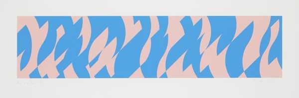 ‘Blue and Pink‘, Bridget Riley, 2001 | Tate