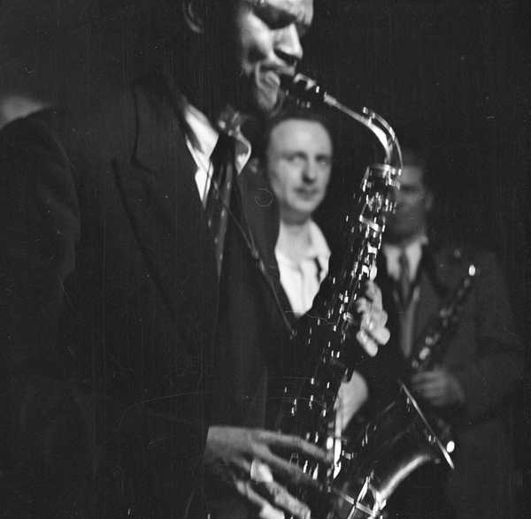 Photograph of jazz musician and composer Joe Harriott, performing on ...