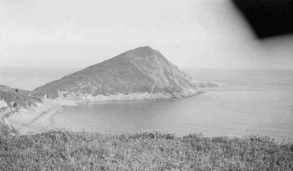 Black and white negative, Worbarrow Tout from Arish Mell, Dorset‘, Paul ...