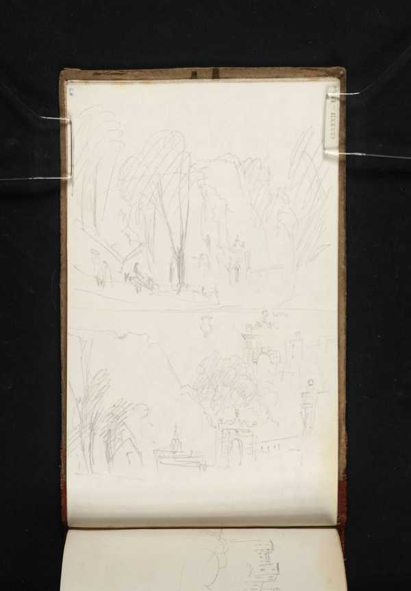 ‘Albano, Nemi, Rome Sketchbook‘, Joseph Mallord William Turner, 1819 | Tate