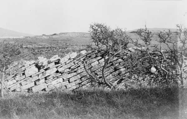 Black and white negative, a stone wall, Worth Matravers‘, Paul Nash ...