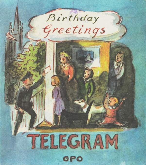 Birthday telegram from Barbara Hepworth to J.P. Hodin‘, Dame Barbara ...