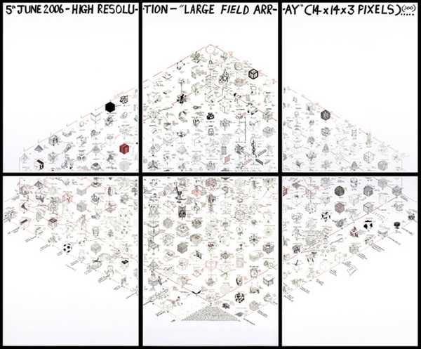 ‘Studio Wall Drawing: 5th June 2006 - High Resolution - “Large Field ...