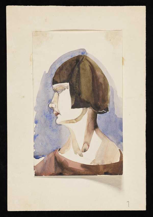 Watercolour self-portrait‘, Ithell Colquhoun, [c.1927–30]‘, Ithell ...