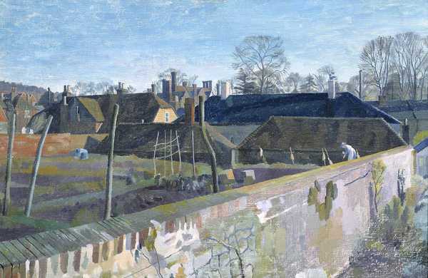‘Wrotham Place from the Garden‘, Charles Mahoney, c.1952–68 | Tate