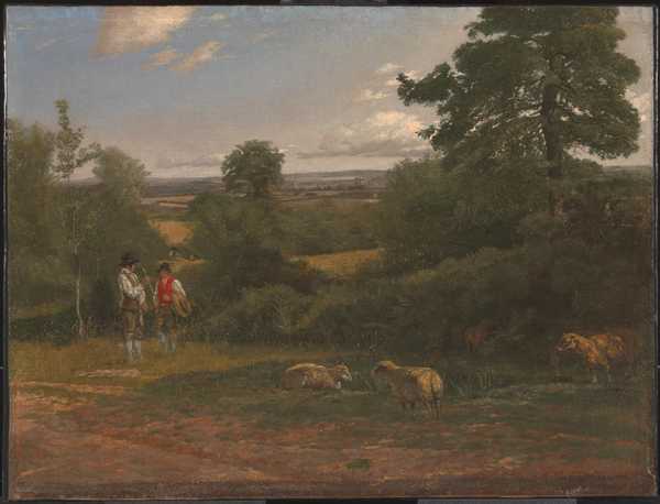 ‘Hereford, from the Haywood, Noon‘, George Robert Lewis, 1815 | Tate