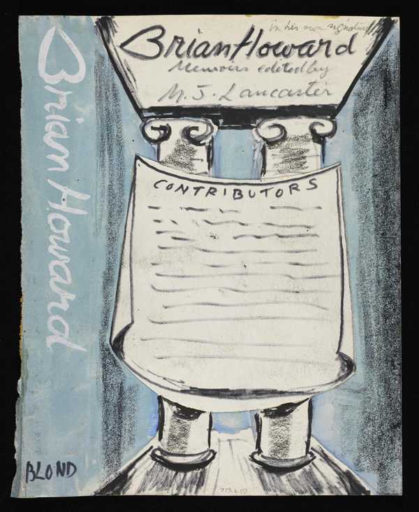 Design for book jacket of ‘Brian Howard, Memoirs’ edited by Marie ...