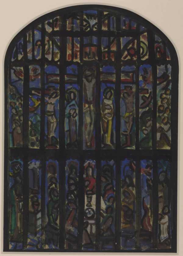 ‘The Crucifixion and Last Supper‘, Evie Hone, c.1949–50 | Tate