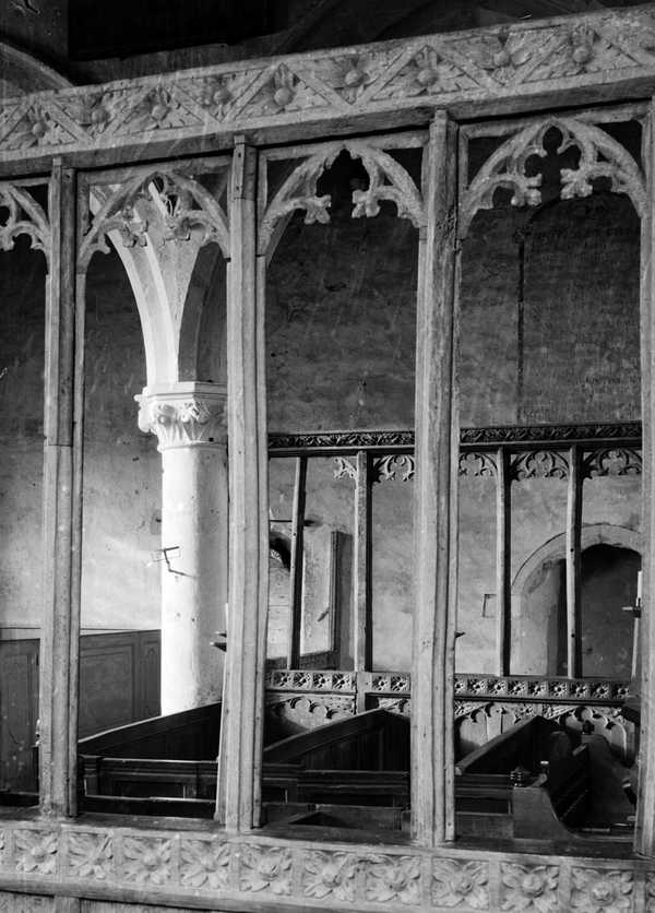 Photograph of the interior at St John the Baptist Church in Inglesham ...
