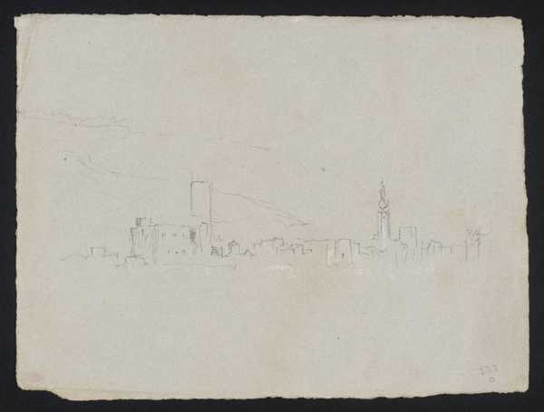 ‘Buildings beside Lake‘, Joseph Mallord William Turner, c.1830–41 | Tate