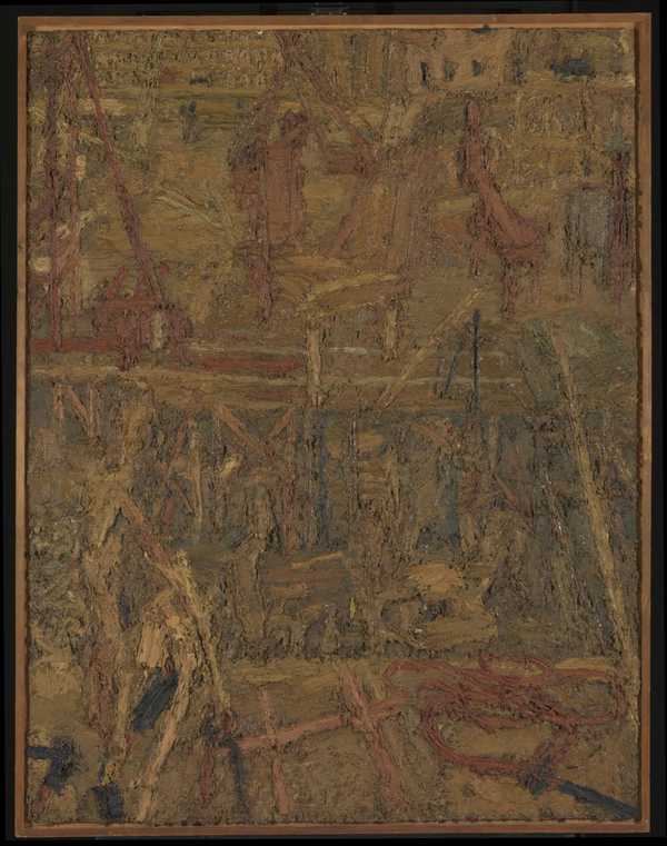 ‘Oxford Street Building Site I‘, Frank Auerbach, 1959–60 | Tate