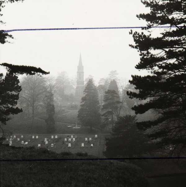 Photograph of a cemetery at Kidderminster, Worcestershire‘, John Piper ...