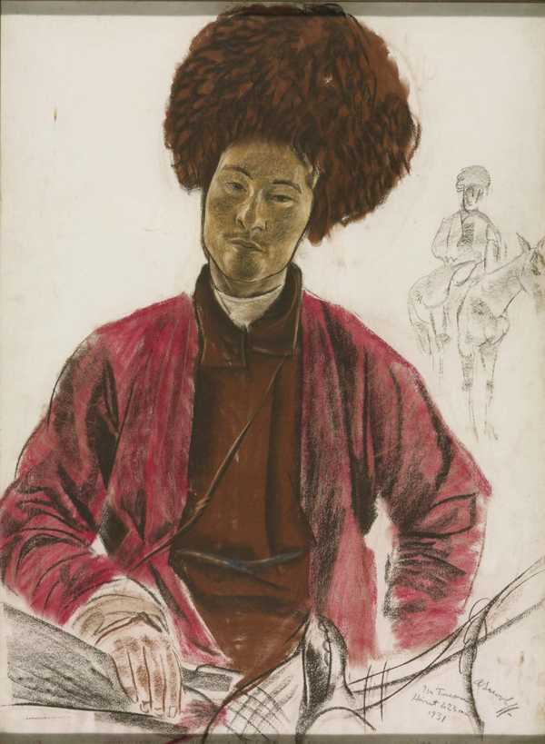 ‘A Turkoman‘, Alexandre Jacovleff, 1931 | Tate