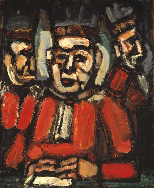 ‘The Three Judges‘, Georges Rouault, c.1936 | Tate