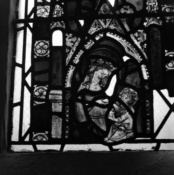 Photograph of detail of stained glass window in Warwickshire‘, John ...