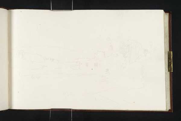 ‘Bywell Castle and the Ruined Tyne Bridge towards Sunset‘, Joseph ...