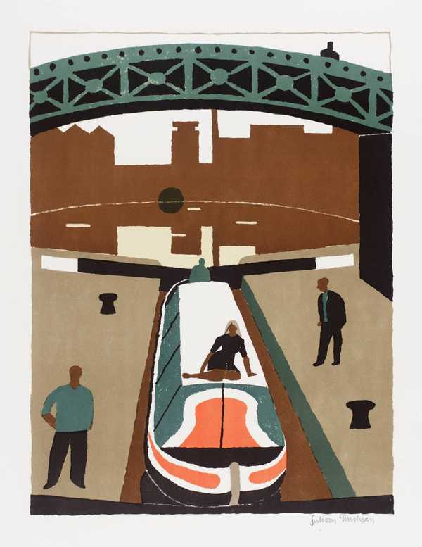 ‘Grand Union Canal at Brentford‘, Julian Trevelyan, 1975 | Tate