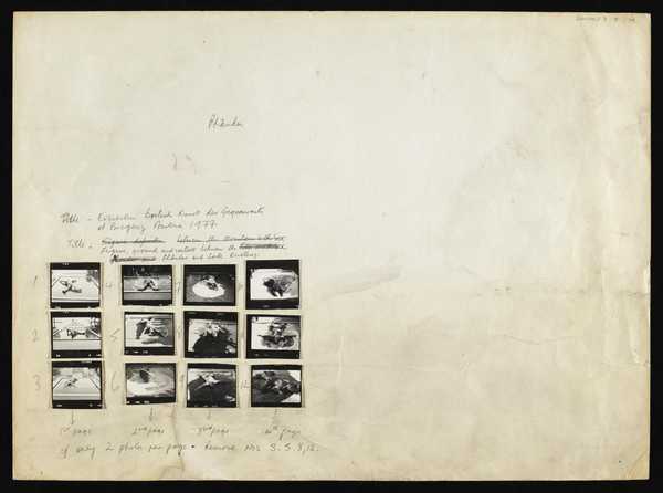 Picture board for the performance, ‘Beneath Dignity’, by Stuart Brisley ...