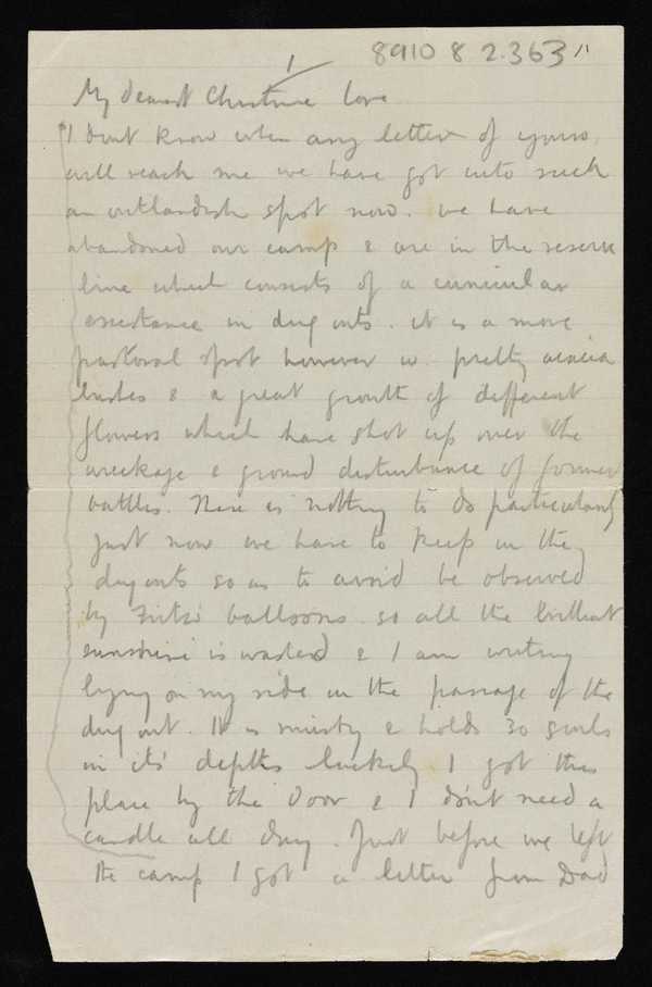 Letter from John Nash to Christine Nash‘, John Nash, recipient ...