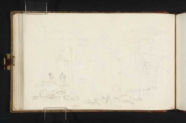 ‘The Portico of Octavia with the Fish-market, Rome‘, Joseph Mallord ...