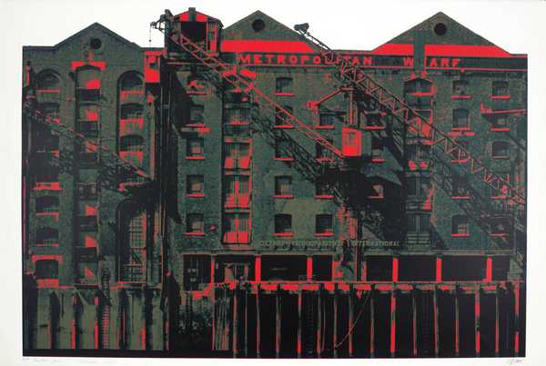 ‘London Docks II: Metropolitan Wharf‘, Gerd Winner, 1971 | Tate